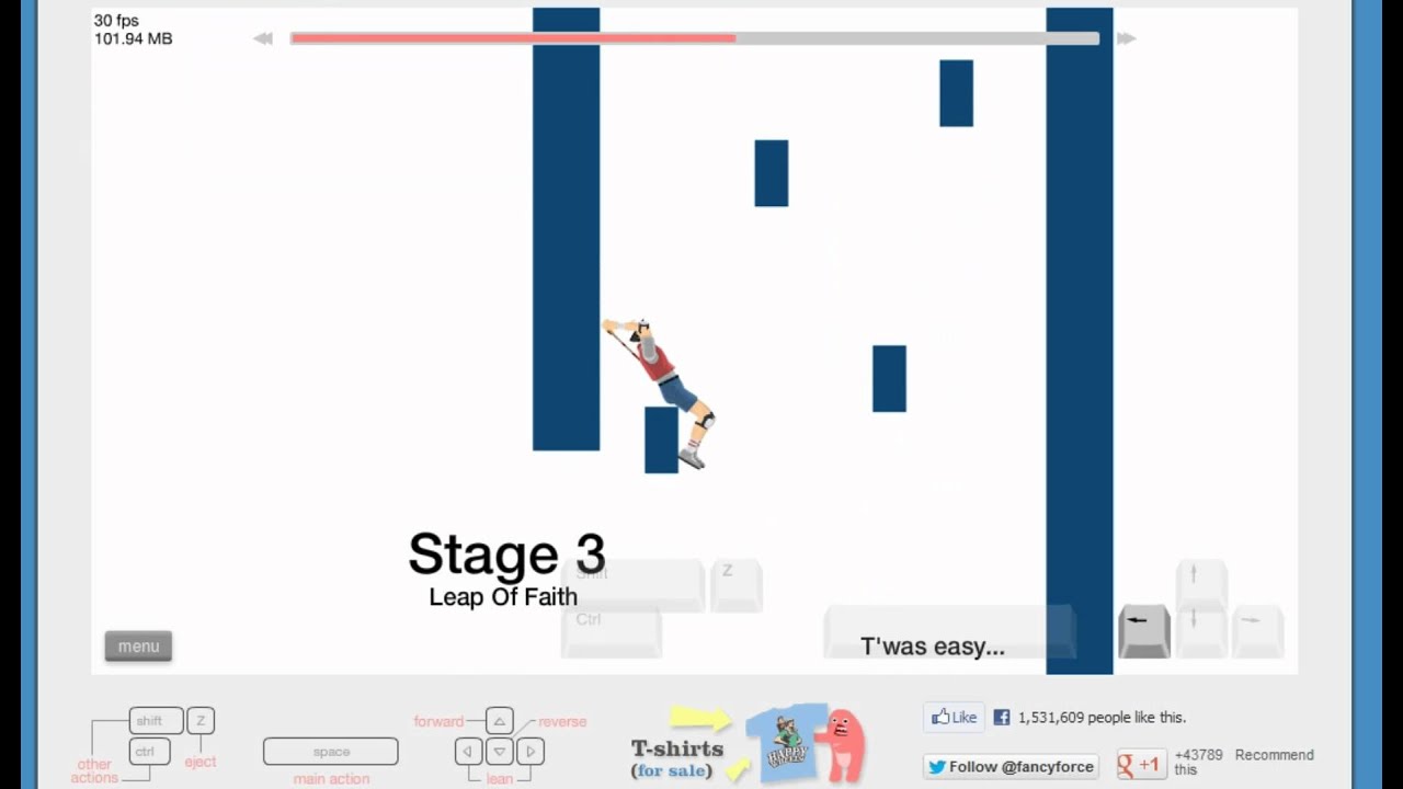Happy Wheels: Noob Pogo Man - YouTube