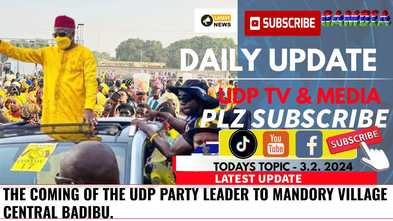 THE COMING OF THE UDP PARTY LEADER TO MANDORY VILLAGE CENTRAL BADIBU ...