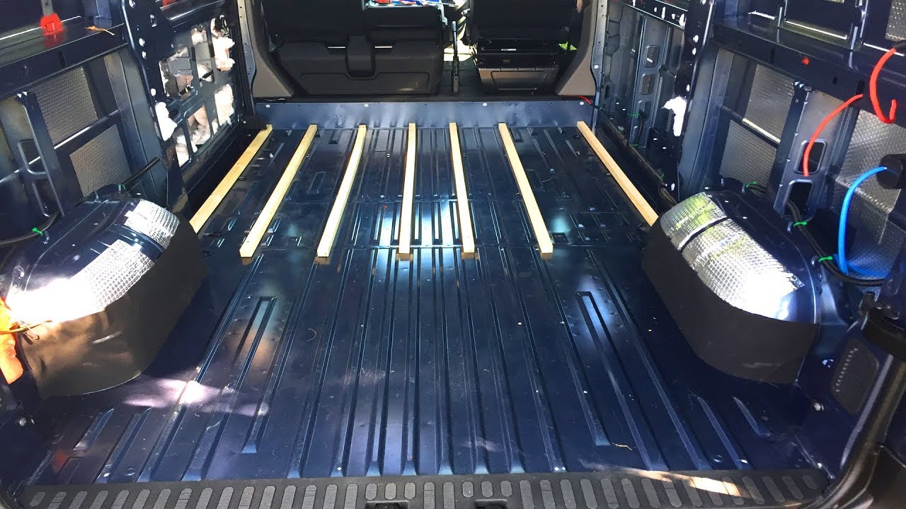 2018 DIY Camper Van Day 3. Solar Panels & Flooring - Rickvanman - YouTube