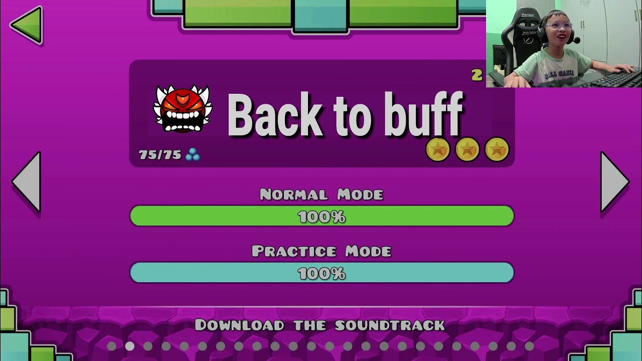 i buffed back on track | Geometry Dash GD Part 1 - YouTube