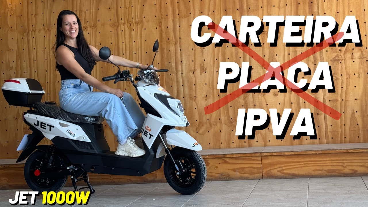Scooter elétrica Jet 1000w! Vale a pena investir em modelos elétricos ...