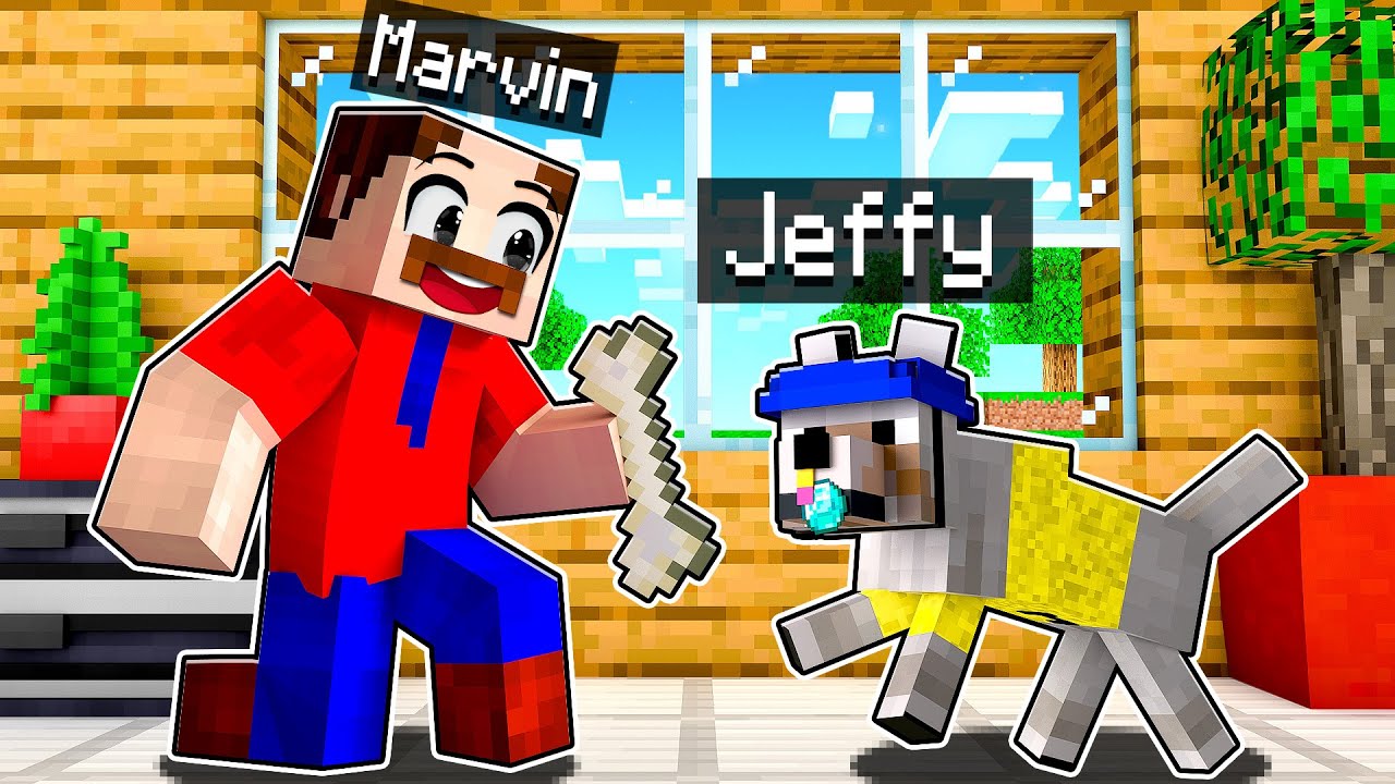 Jeffy Becomes Marvins PET in Minecraft! - YouTube