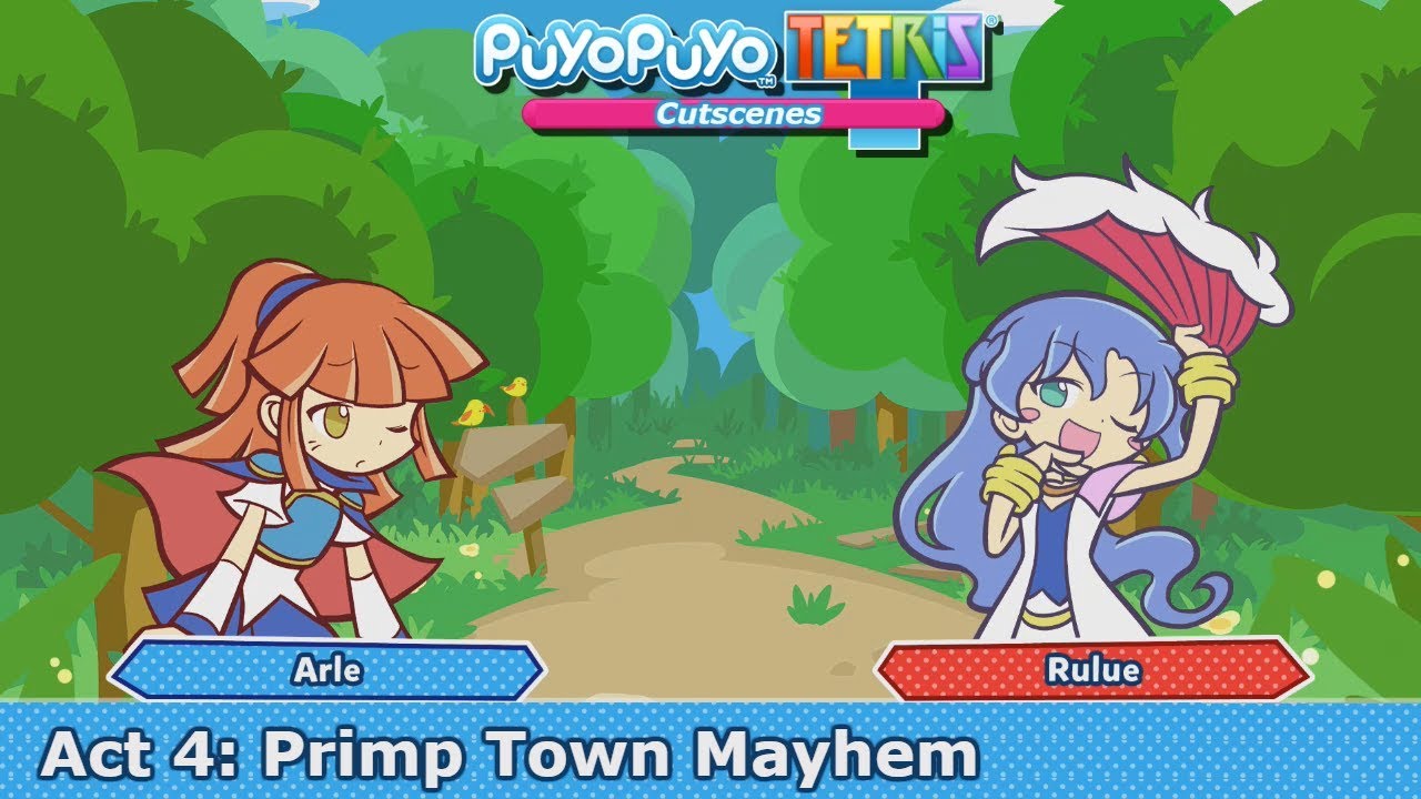 Puyo Puyo Tetris (Cutscenes) (Act 4 - Primp Town Mayhem) - YouTube