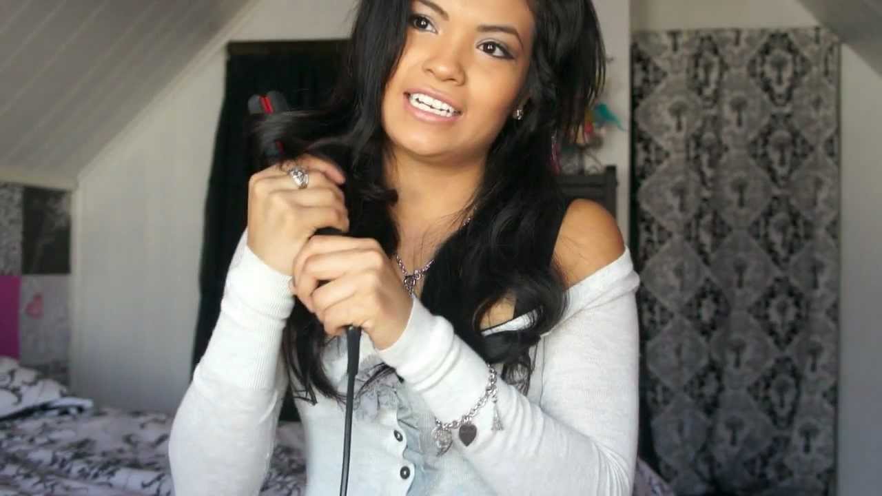 How to :Easy Fast curls with Hair Straightner/Flat Iron - YouTube