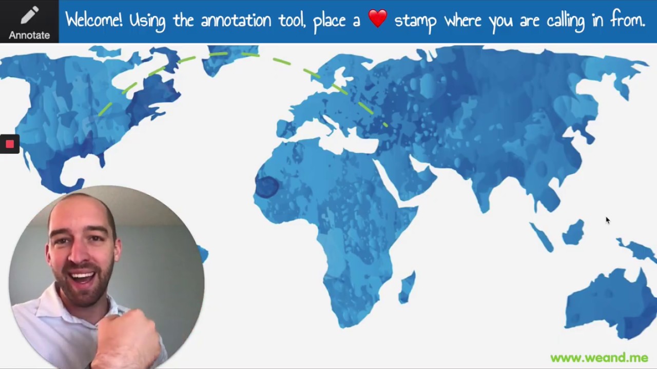 Creative Virtual World Map Activity to Start a Meeting - YouTube