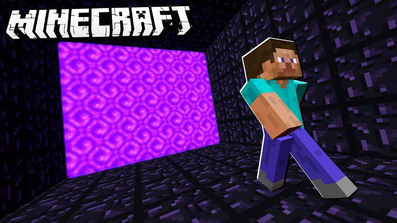 BE CRUSHED BY THE PORTAL WALL in Minecraft! - YouTube