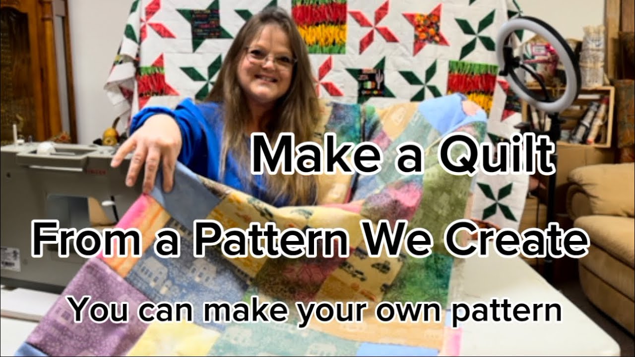 Make a Quilt from a Pattern You Design. An Easy Quilt Making Tutorial ...