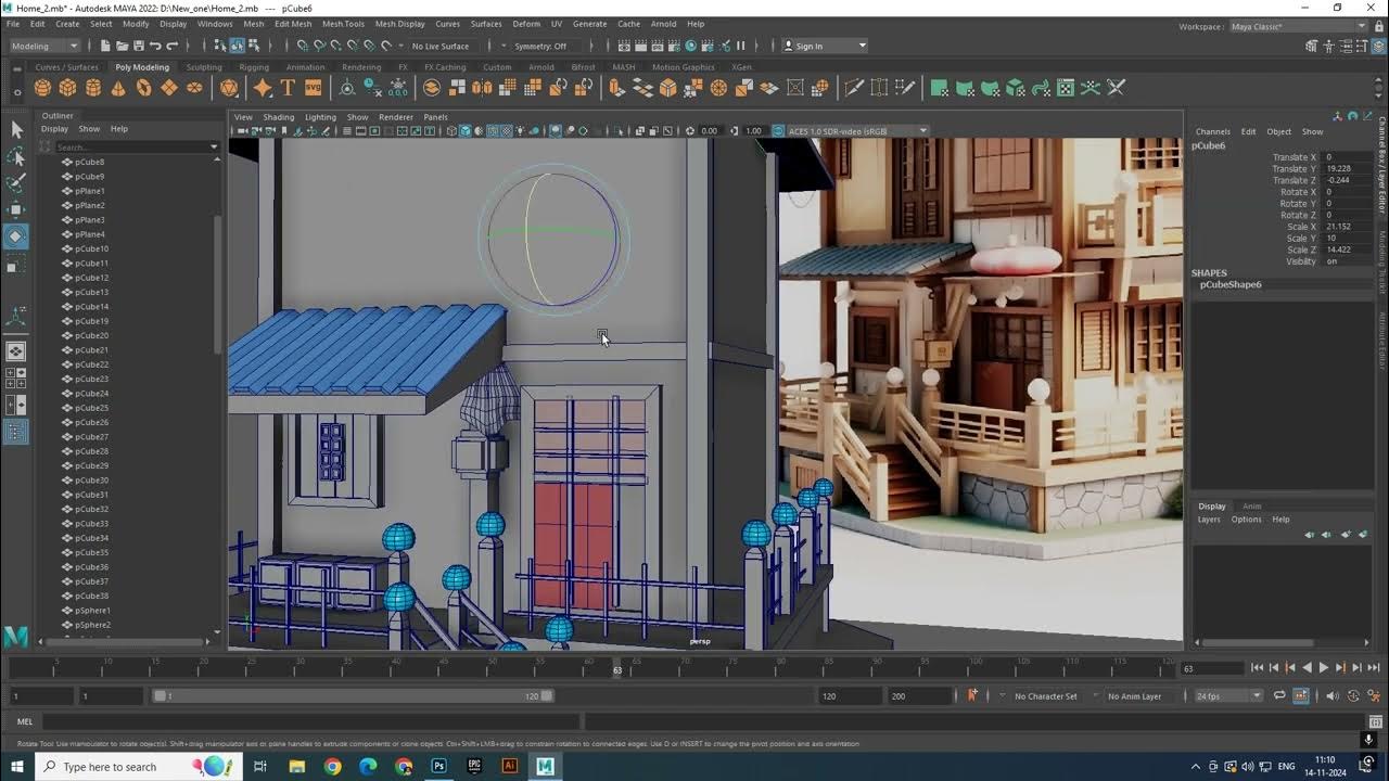 House Maya Modeling Part 3 - YouTube