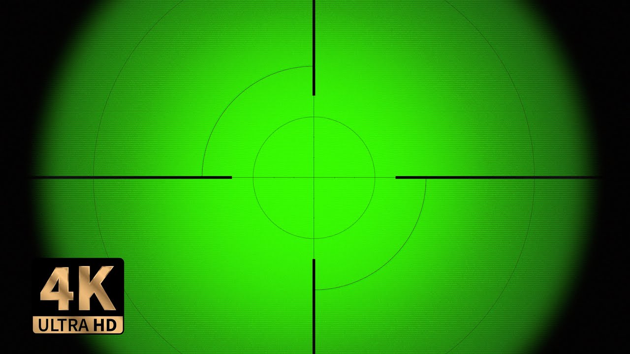FREE PRECISE SNIPER SCOPE 4K Realistic Green Screen Chromakey Call of ...