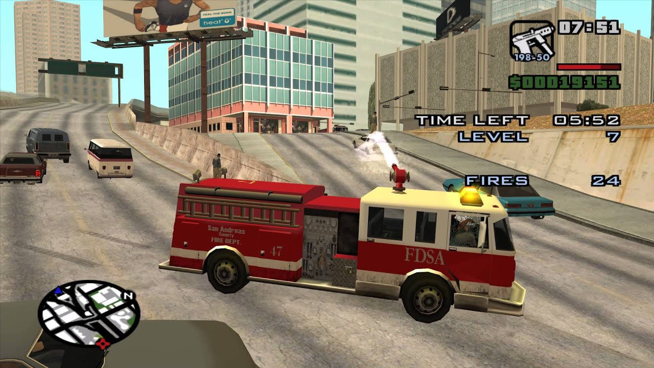 GTA San Andreas - Secrets of GTA SA - Firefighter how to become ...