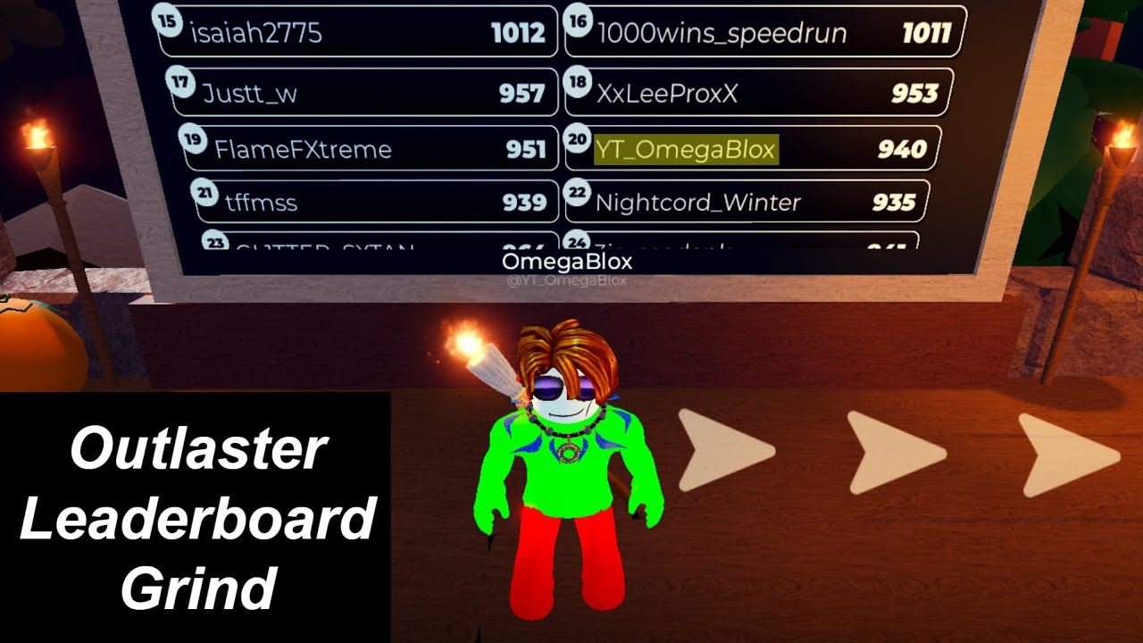 [Roblox Livestream] Outlaster Leaderboard Grinding - YouTube