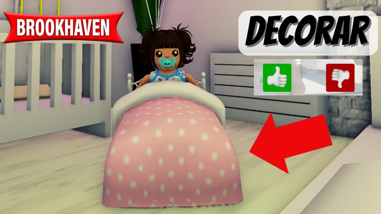 COMO DECORRA SUA CASA no BROOKHAVEN RP - Itens decoração BABY - YouTube