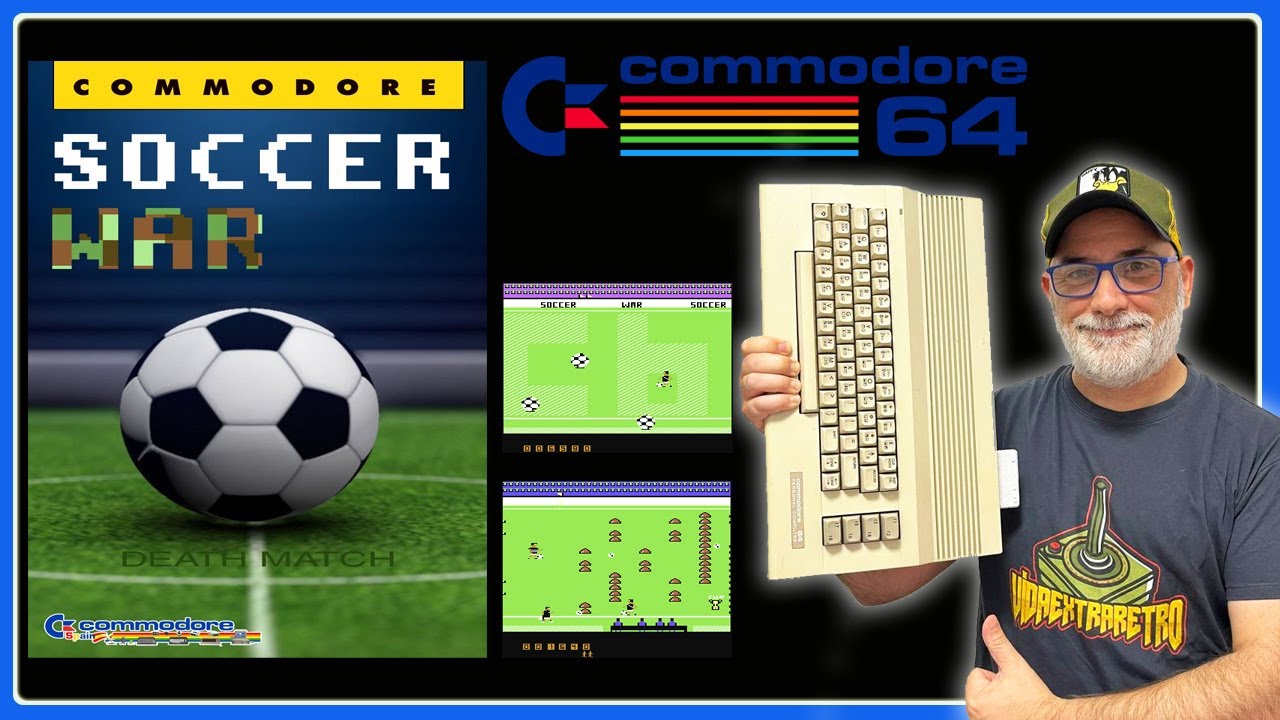 😭 GUERRA EN EL FUTBOL⚽ Soccer War (Commodore C64 - 2018) - YouTube