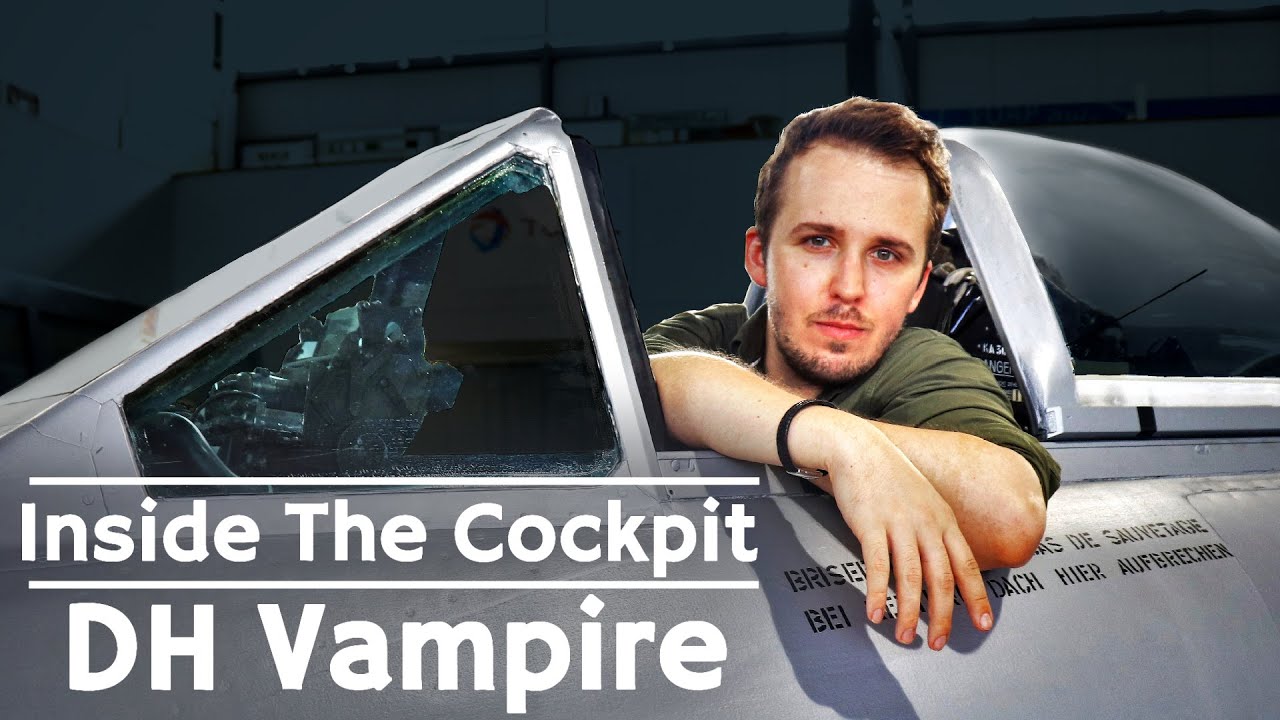 Inside The Cockpit - de Havilland Vampire - YouTube