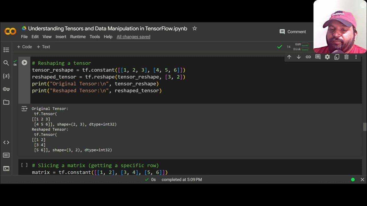 Tensorflow Handson with Slicing and Rshaping | Dr AI Academy - YouTube