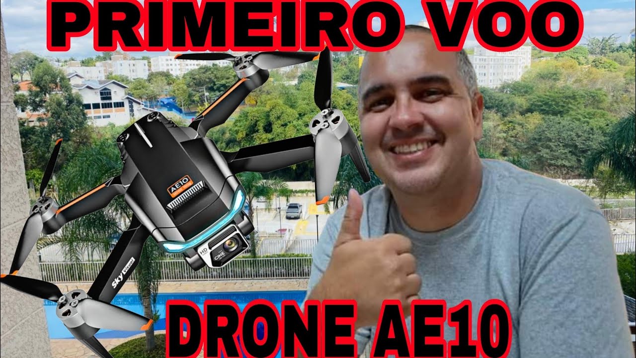 Primeiro voo do drone AE10 Mini Com GPS. Drone Ideal Para Quem Quer ...