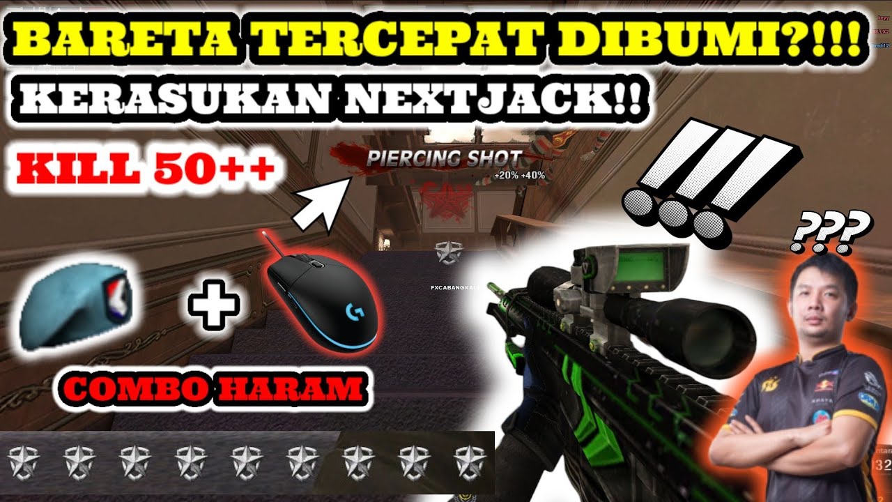 BARETA MODE NEXT JACK ON!!! NEMBAK AUTO AIM KENA MULU??! BARETA + MACRO ...