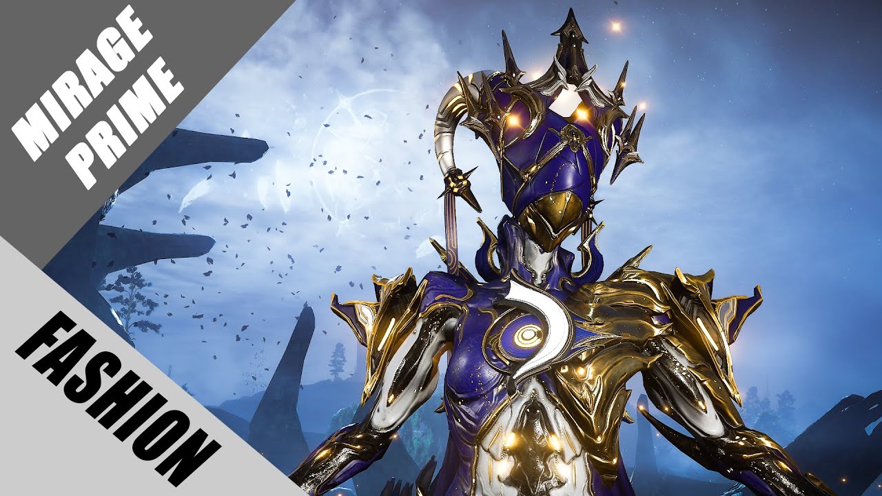 Warframe | Fashion Frame | Mirage Prime : Lunar Trickster - YouTube