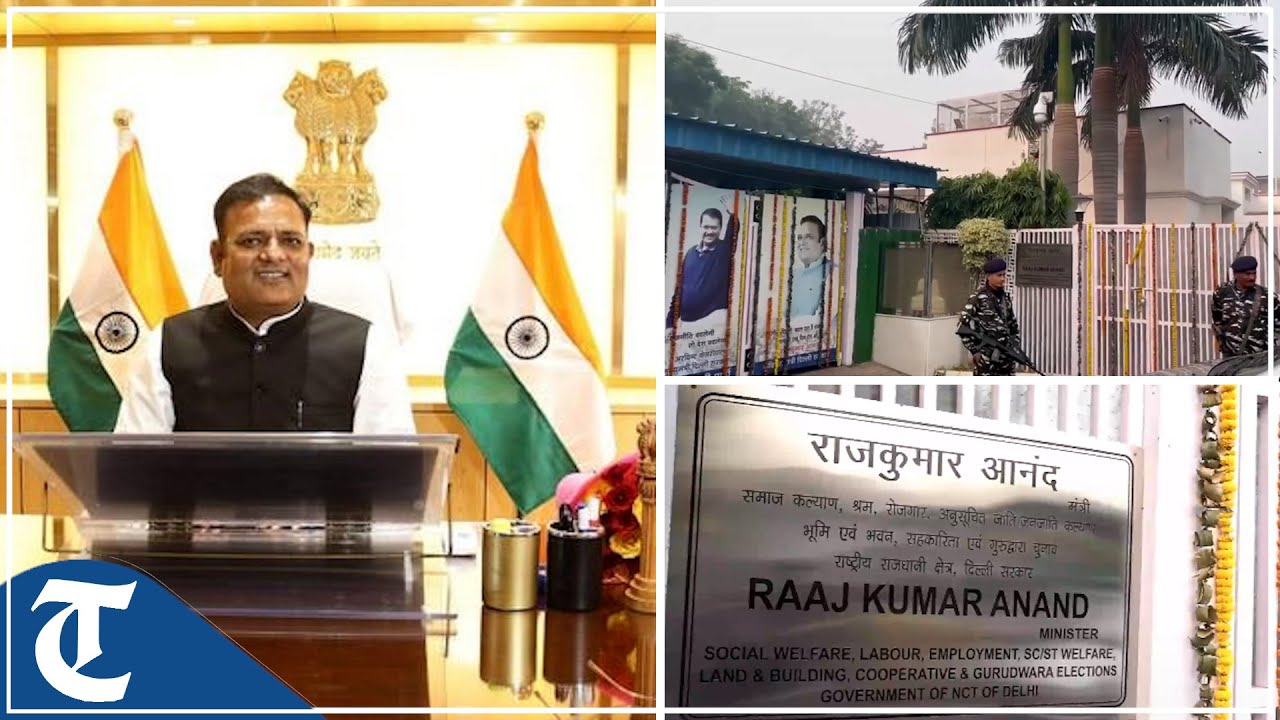 ED raids Delhi minister Raaj Kumar Anand's house - YouTube
