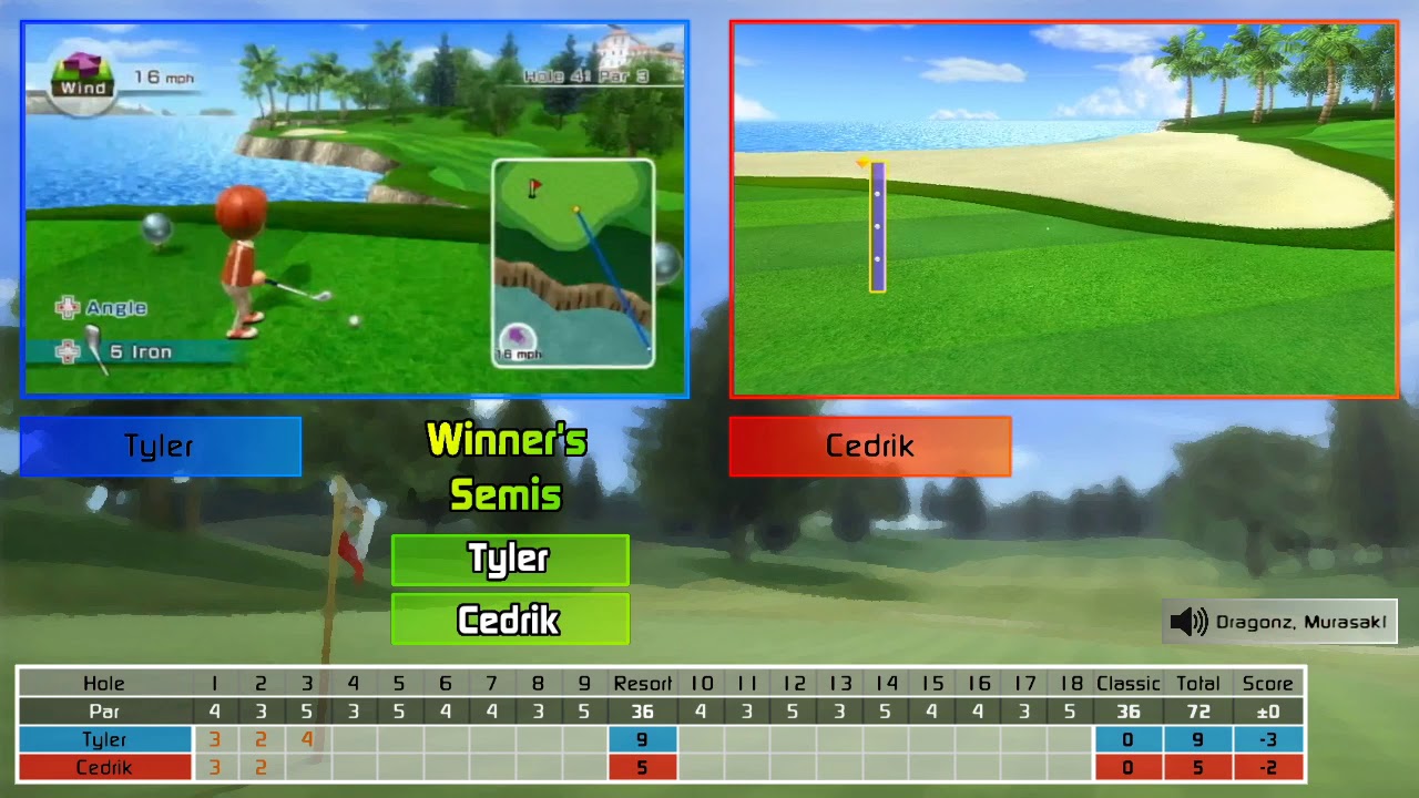 Wii Sports Resort - Golf - Lowest Score Tournament | Winners Semis ...