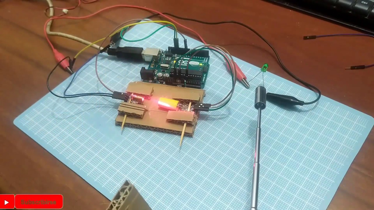 66 Alarma Laser - LDR con Arduino - YouTube