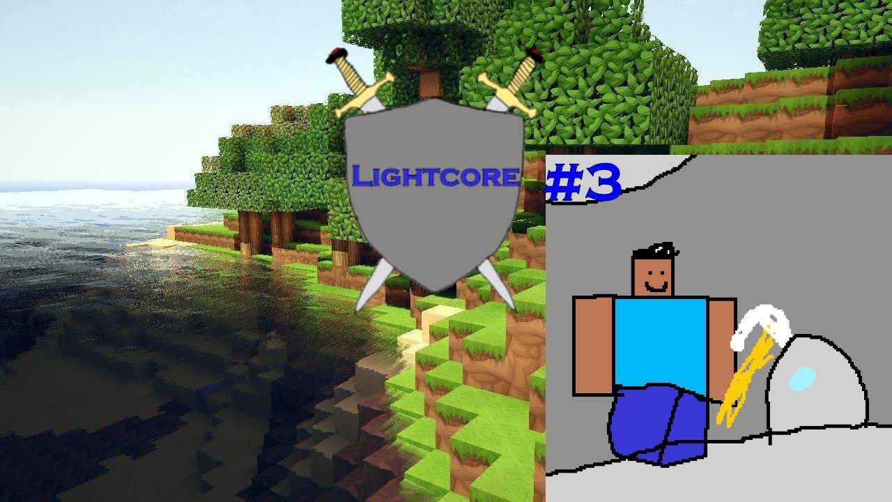 LightCore Minecraft #1 Episode 3 - Mining Away - YouTube