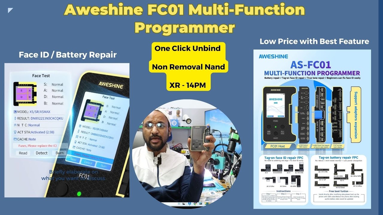 One Click Unbind Non Removal Nand XR - 14PM (Aweshine FC01 Multi ...