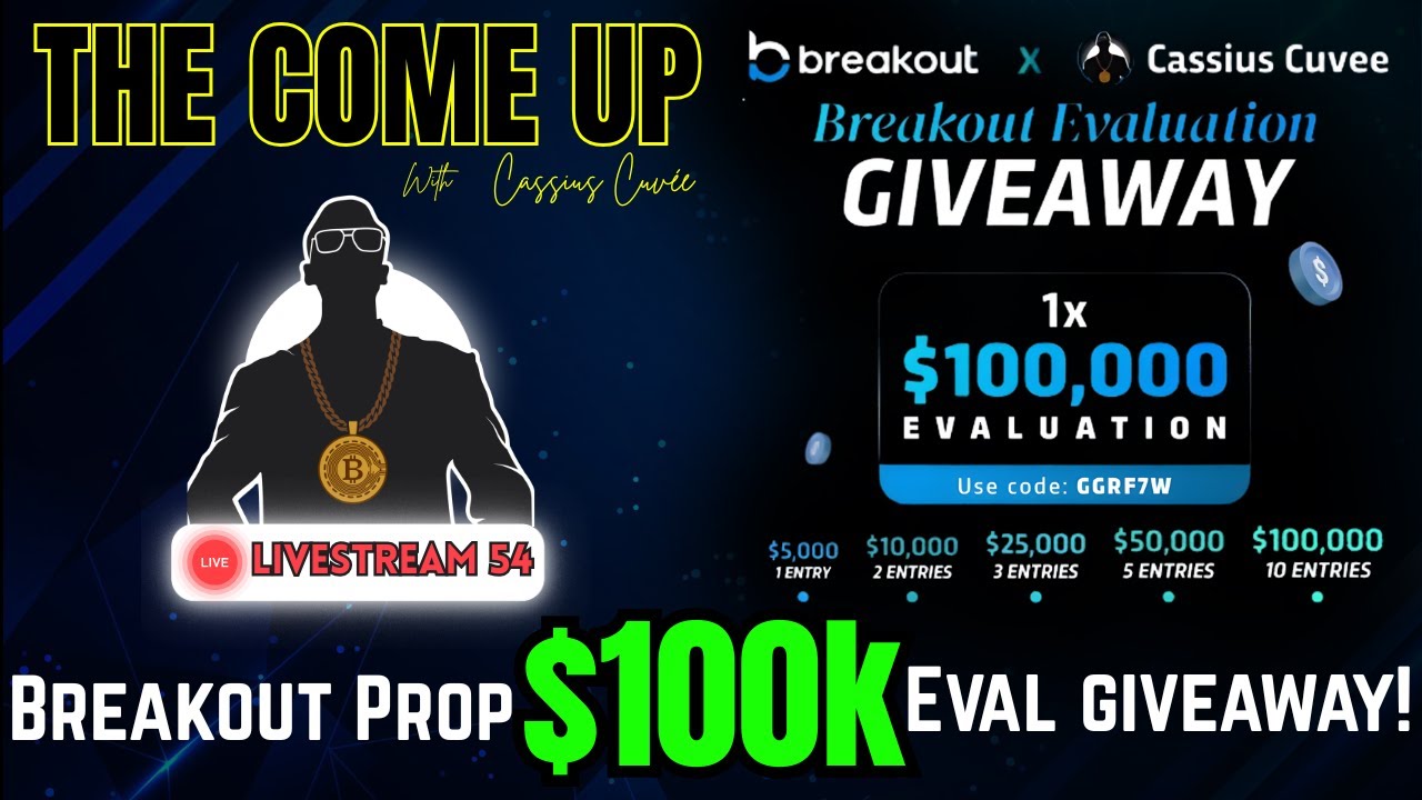 $100K Breakout Prop Eval Giveaway Starts Today! + Live Trading | The ...