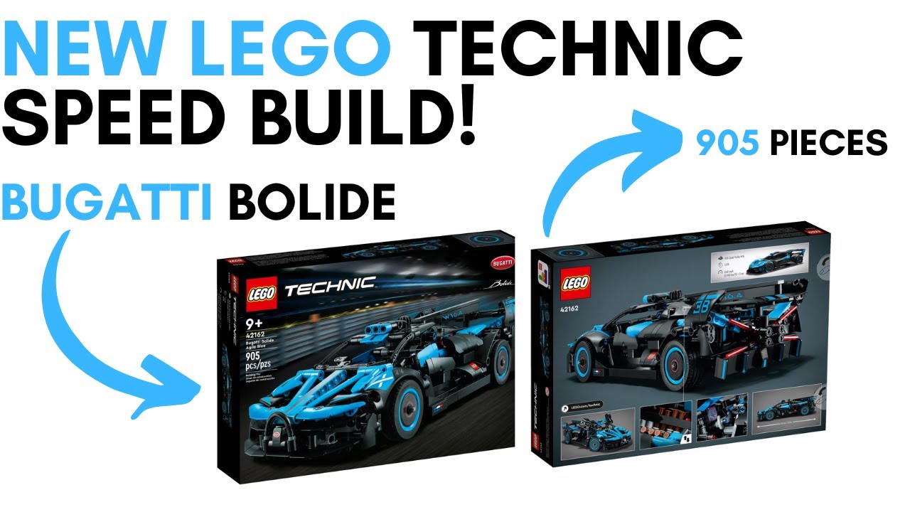 Lego Technic 42162 Bugatti Bolide Agile Blue speed build - YouTube