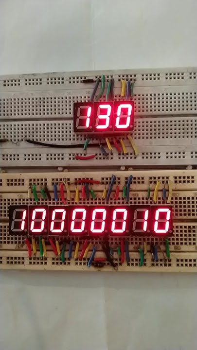 POSITIONAL VALUE OF EIGHT BITS BINARY NUMBER FOR DECIMAL - 130 - YouTube