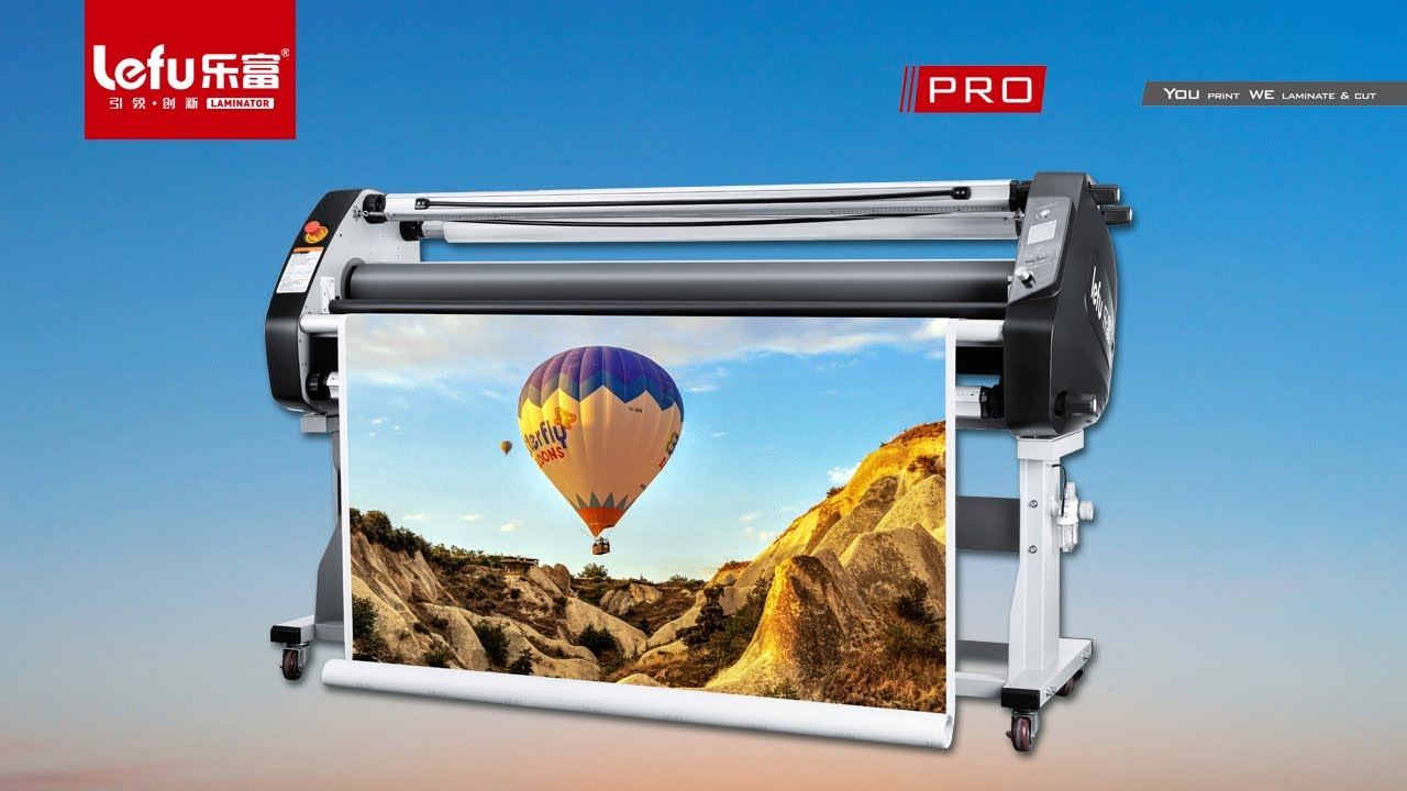 LeFu LF1700-D1 Automatic Roll Laminator - YouTube