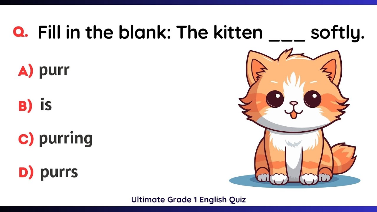 Ultimate Grade 1 English Quiz | 50 Questions | Can You Ace It? - YouTube