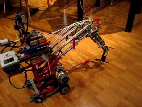 Lego Technic mindstorms NXT Robot Arm pneumatic - YouTube