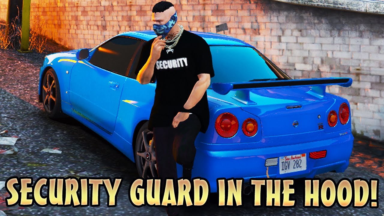 GTA 5 Roleplay - SECURITY GUARD IN THE HOOD! (ThugLife RP) - YouTube