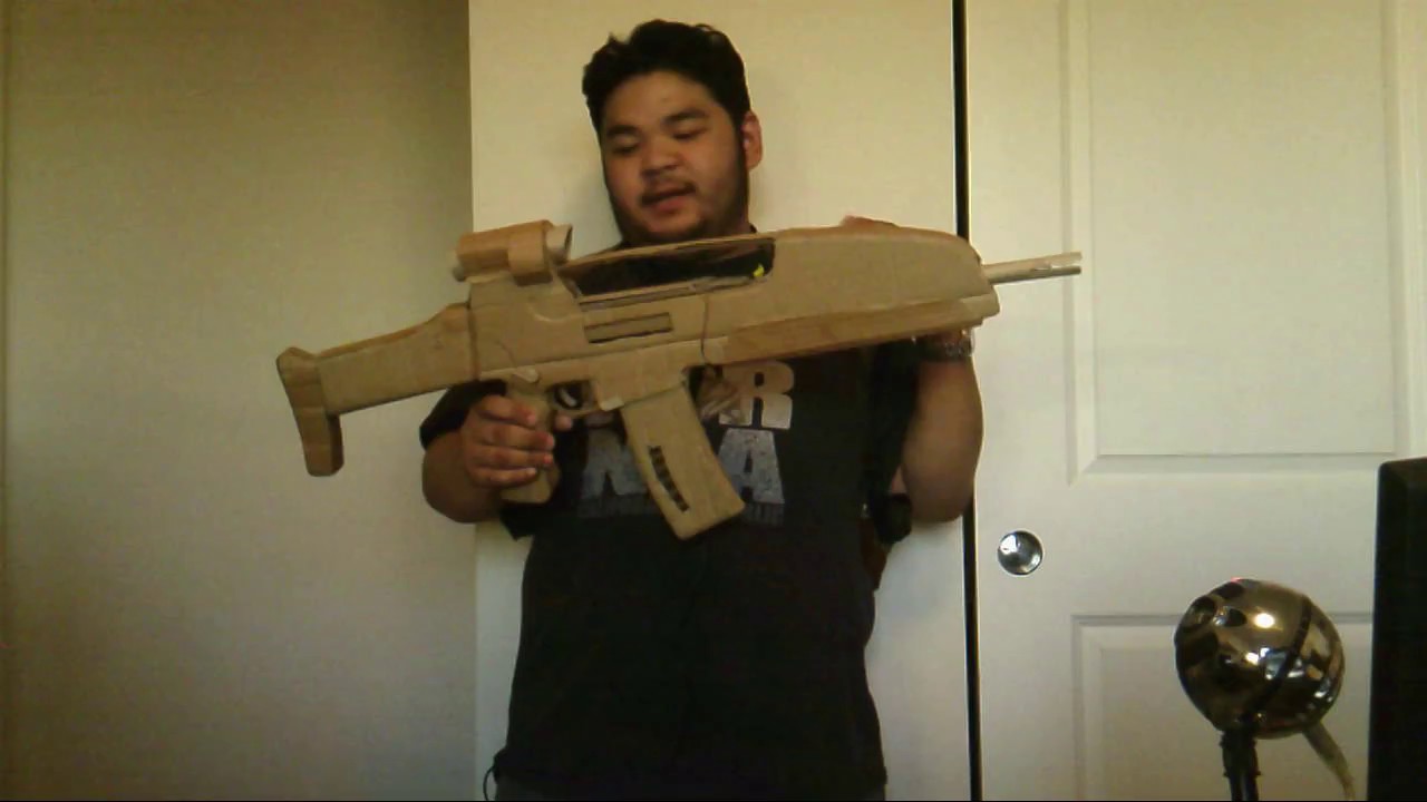 Xm8 Assault Rifle | Homemade Cardboard and Paper Guns - YouTube