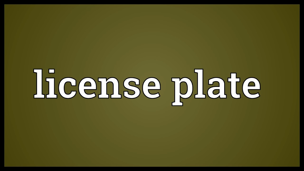 License Plate Meaning YouTube license-plate-meaning-youtube