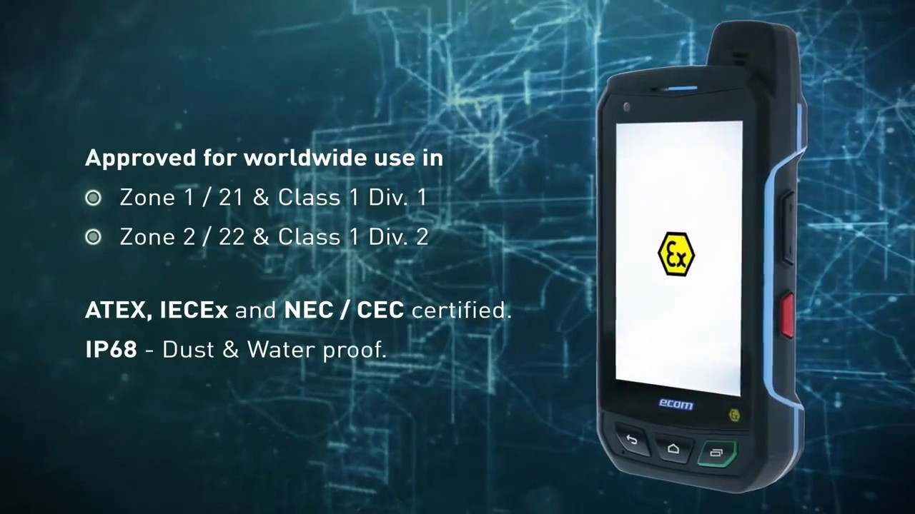 Smartphone Atex Ecom Smart-Ex 01 - YouTube