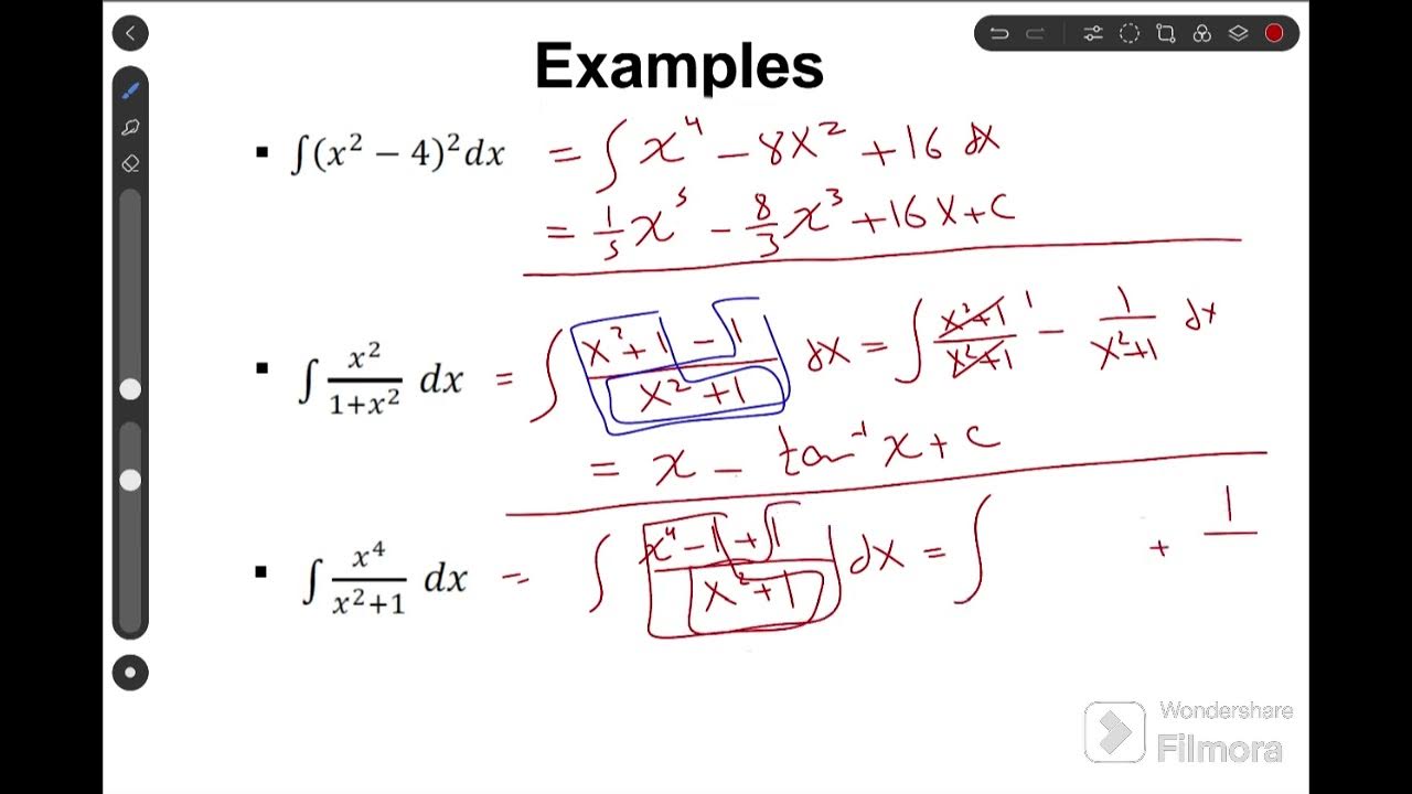 Math(2) - Part(1) - اعدادي هندسة - Lec(1) - Integration basics and Algebraic substitution. - YouTube