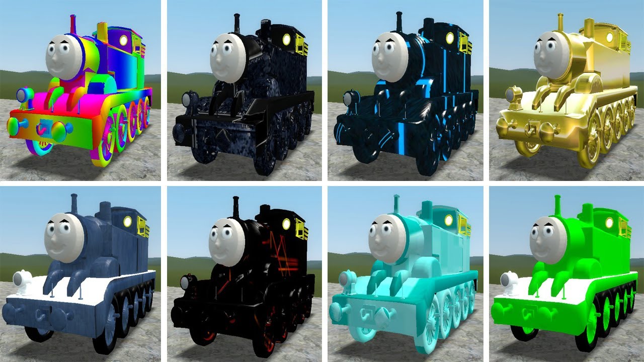 ALL NEW CURSED THOMAS ALL COLORS In Garry's Mod (Thomas the Train ...
