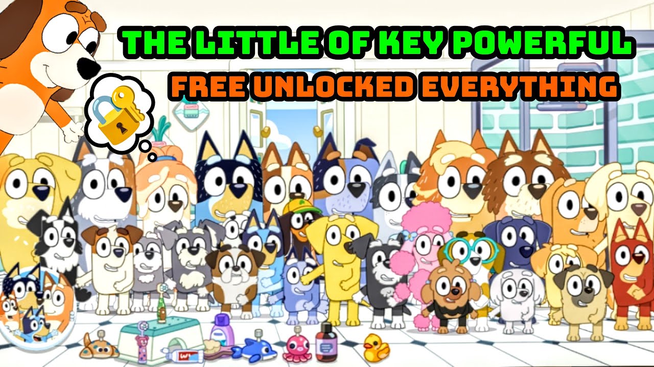 Bluey Let's Play The Little Of Key Powerful Free Unlocked Everything In ...