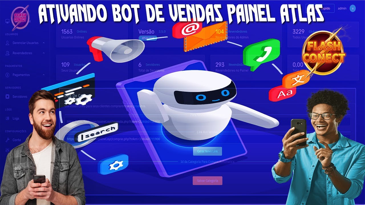 ATIVANDO BOT DE VENDAS DO PAINEL ATLAS - YouTube