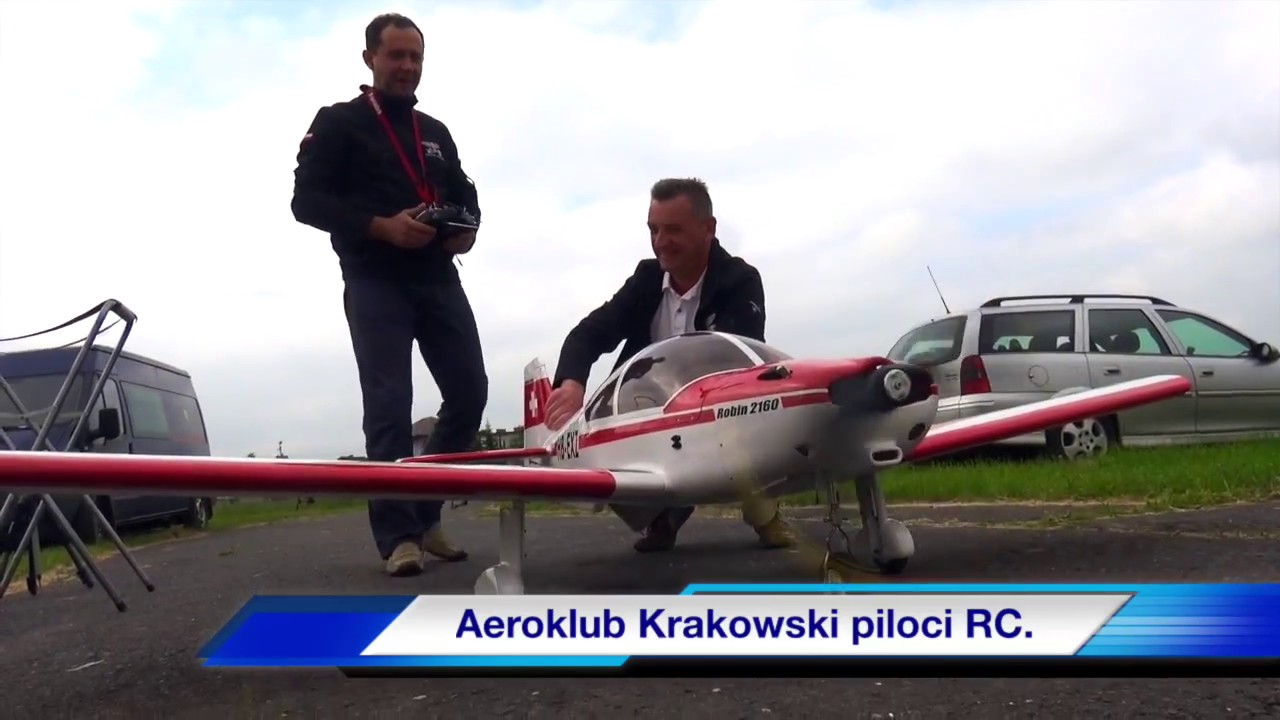 Robin 2160. Aeroklub Krakowski piloci RC. - YouTube