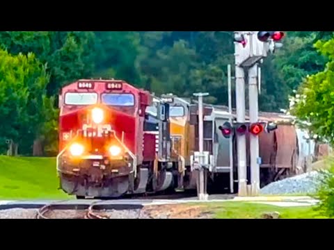NS 153: CP 8949 NS 1839 UP 2615 End DPU UP 8114 Duluth GA - YouTube