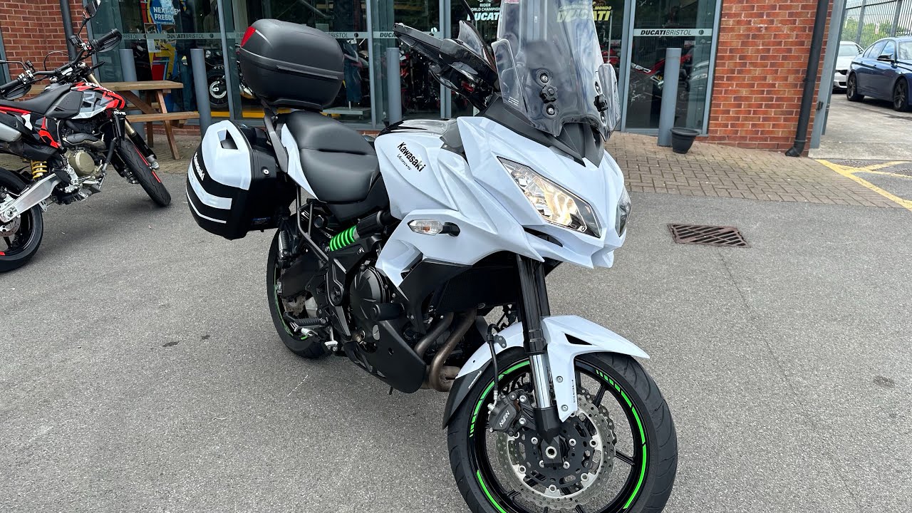 Kawasaki KLE 650 FGF ABS (White) walkaround with engine sound for sale ...