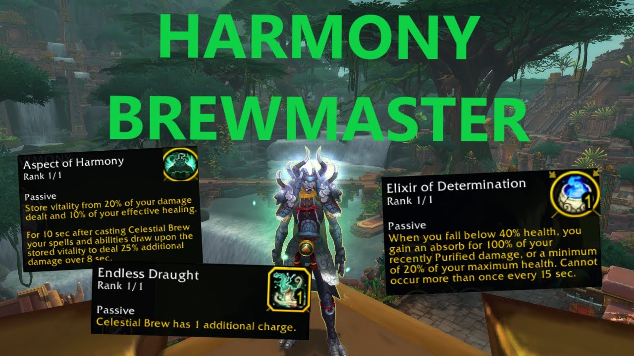 Master of Harmony Brewmaster Monk!! - YouTube