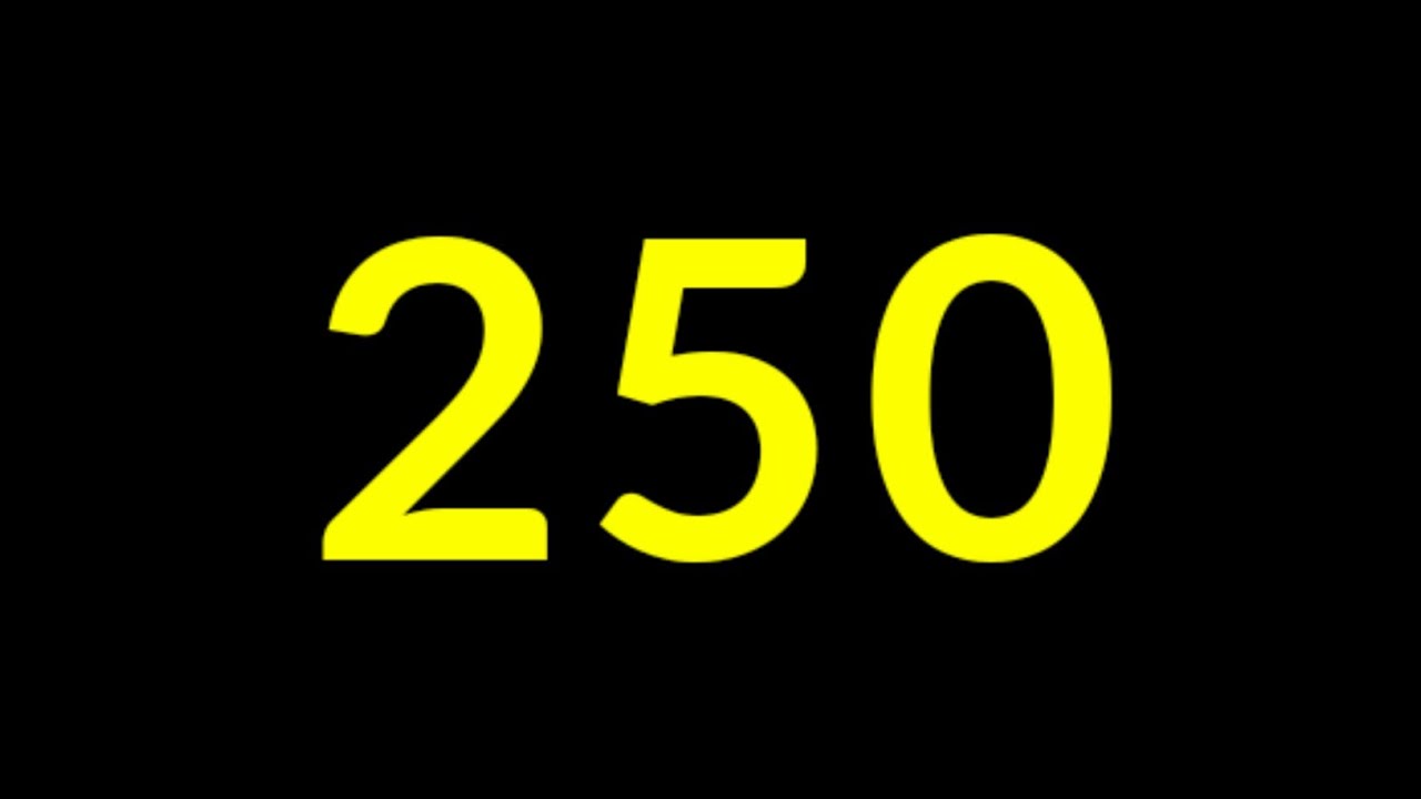 250 Seconds Countdown Timer With Sound Effect - YouTube