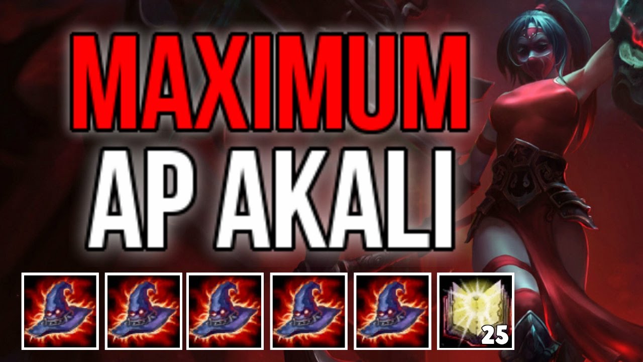 MAXIMUM RABADONS AP AKALI BUILD (AKALI BUILD CHALLENGE) | League of ...