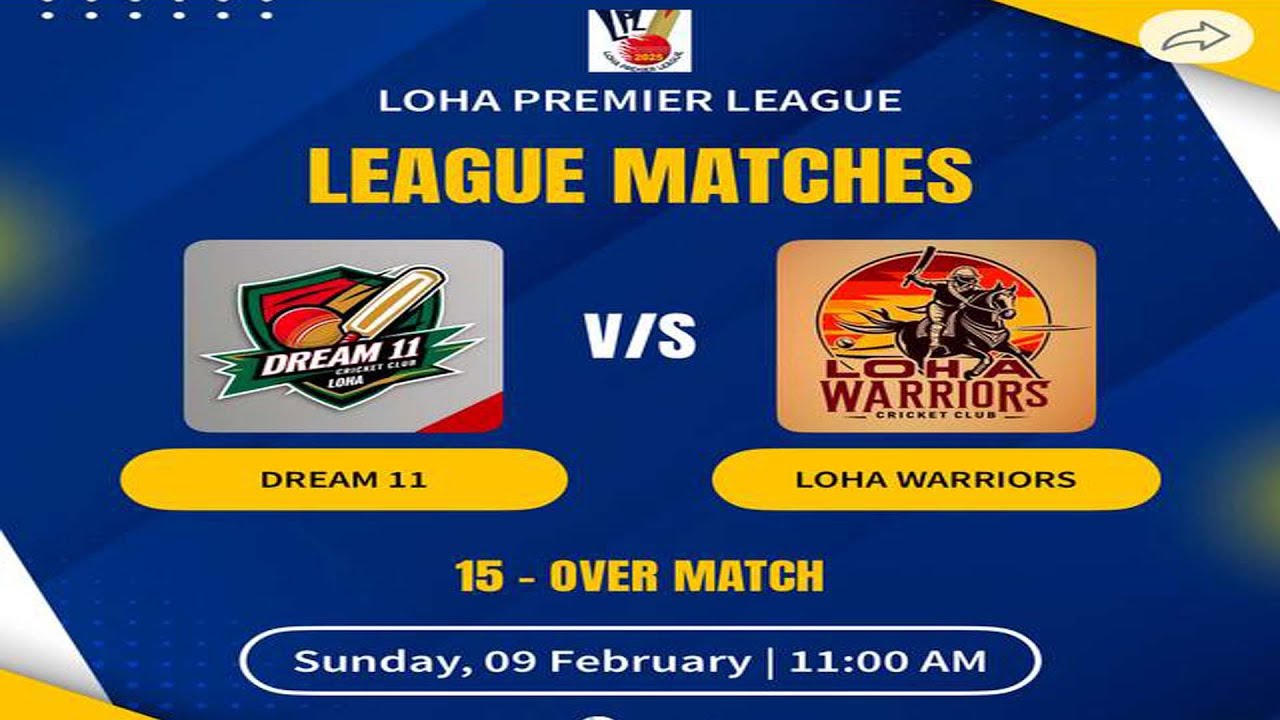 Loha premium league tournament 2025 Day 8 Match 2 LOHA VARRIORS VS ...