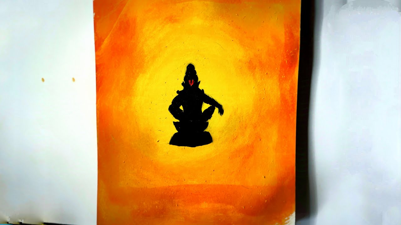 Easy Ayyappa swamy Painting || How to Draw and Paint Ayyappa swamy # ...