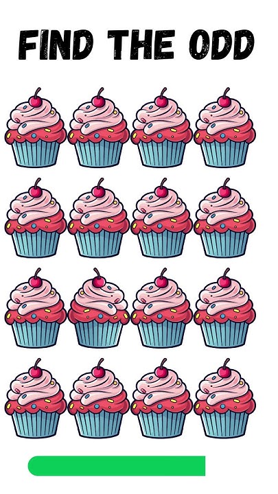 🧁 Can You Spot It? Find the Odd Cupcake! | Quick Spot Challenge - YouTube